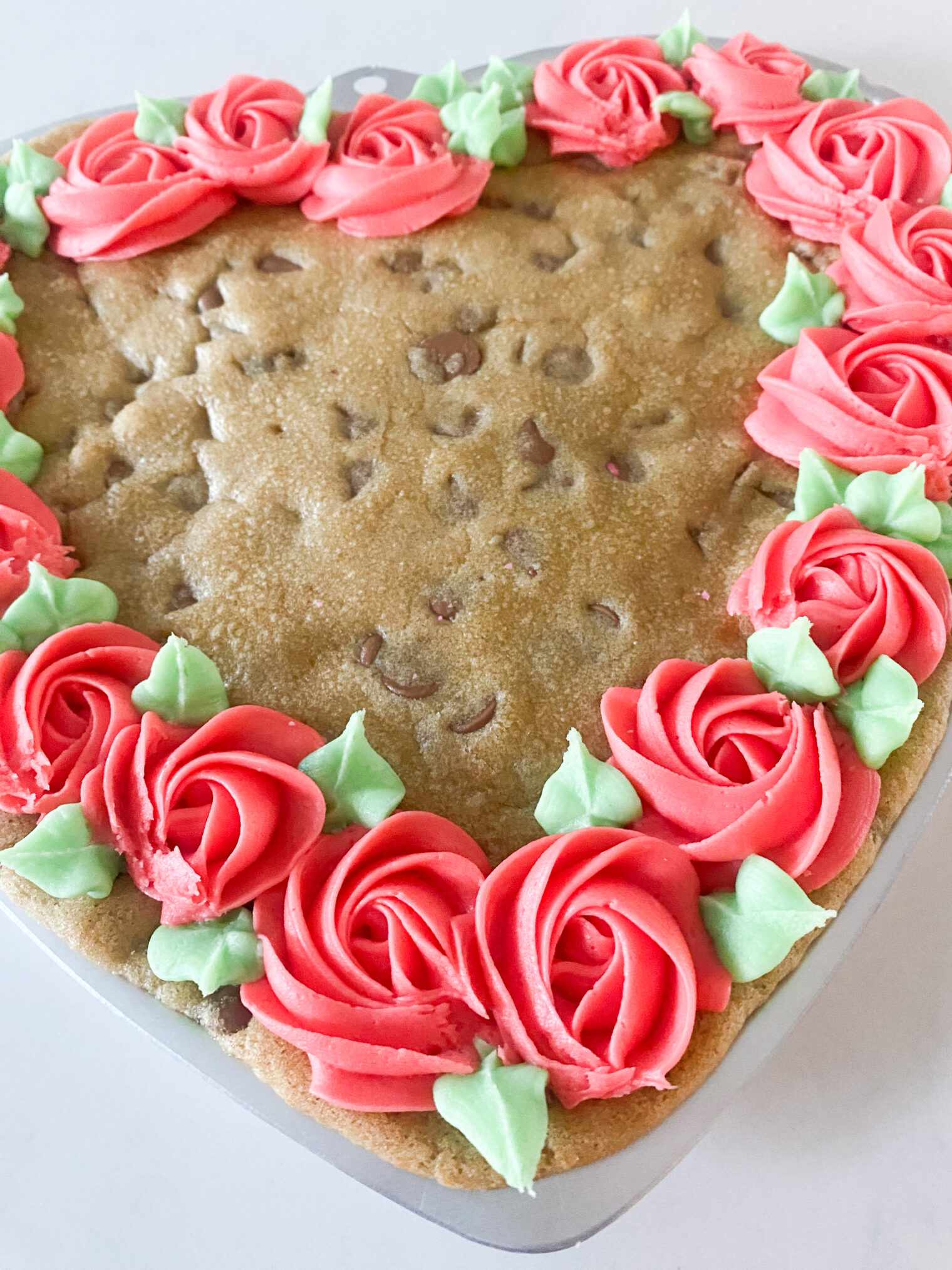 Giant Heart-Shaped Pan Cookie
