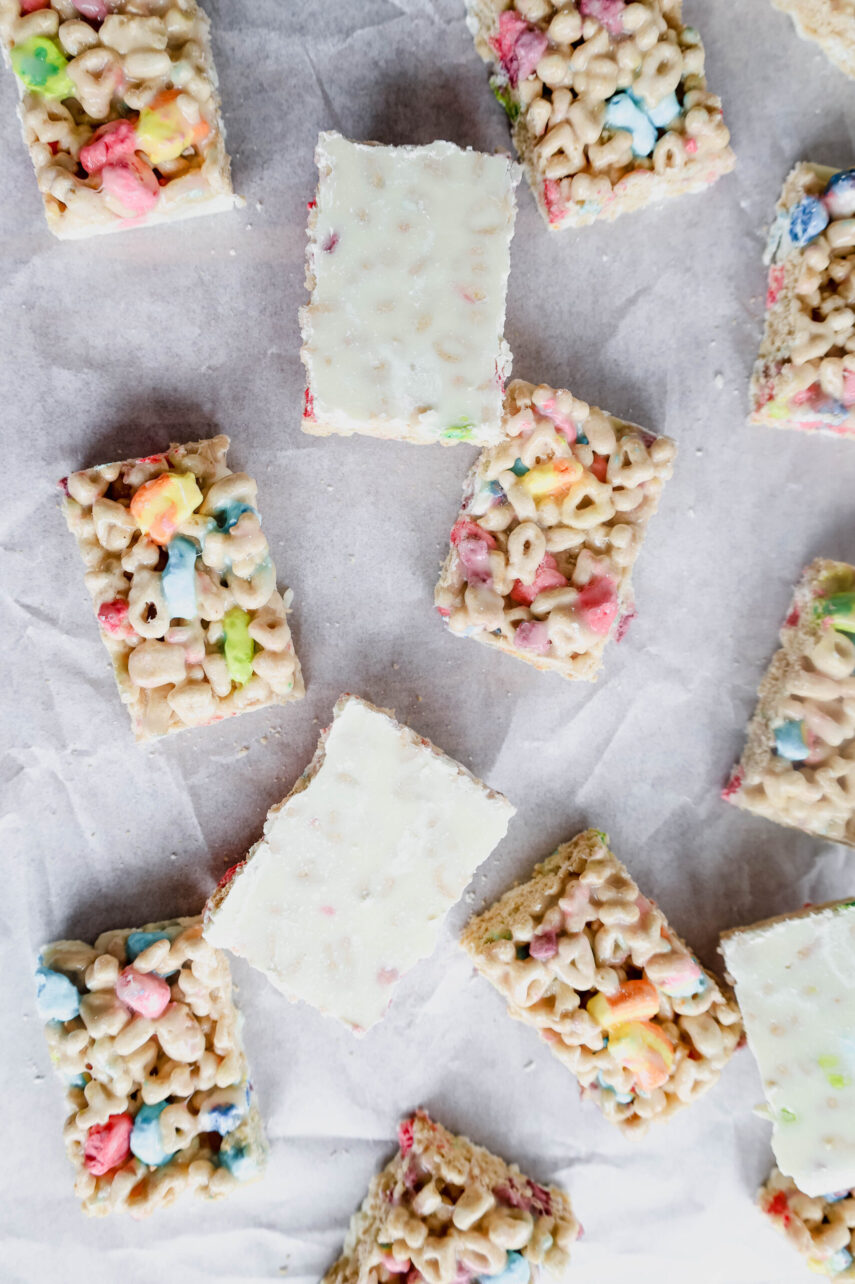 Homemade Magically Delicious Lucky Charm Cereal Bars