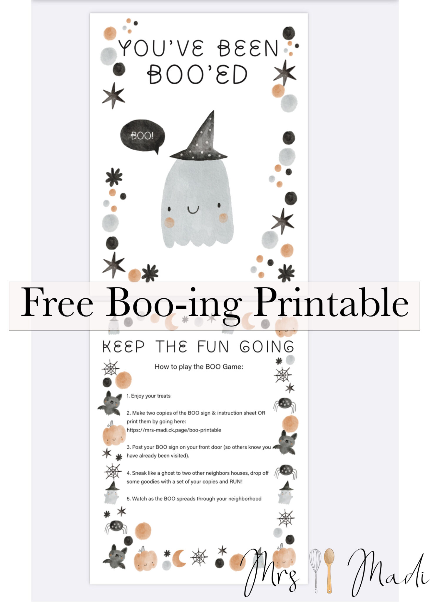 Free Boo-ing Printable