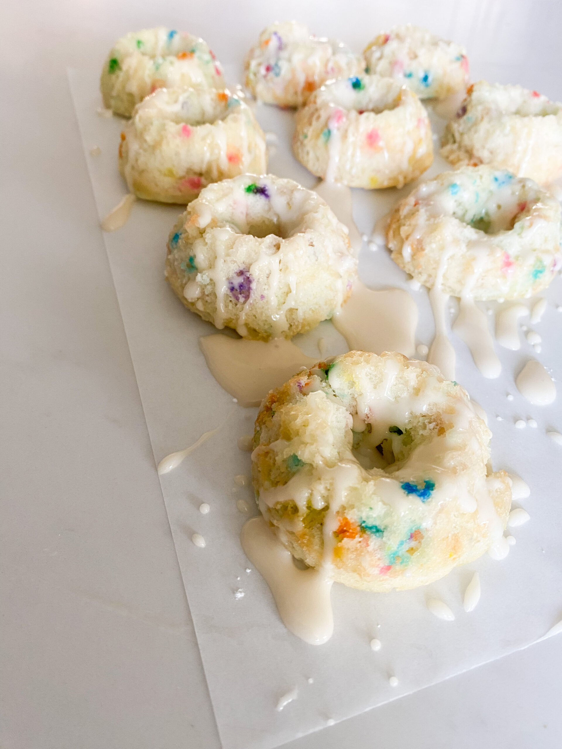 Confetti Mini Bundt Cakes