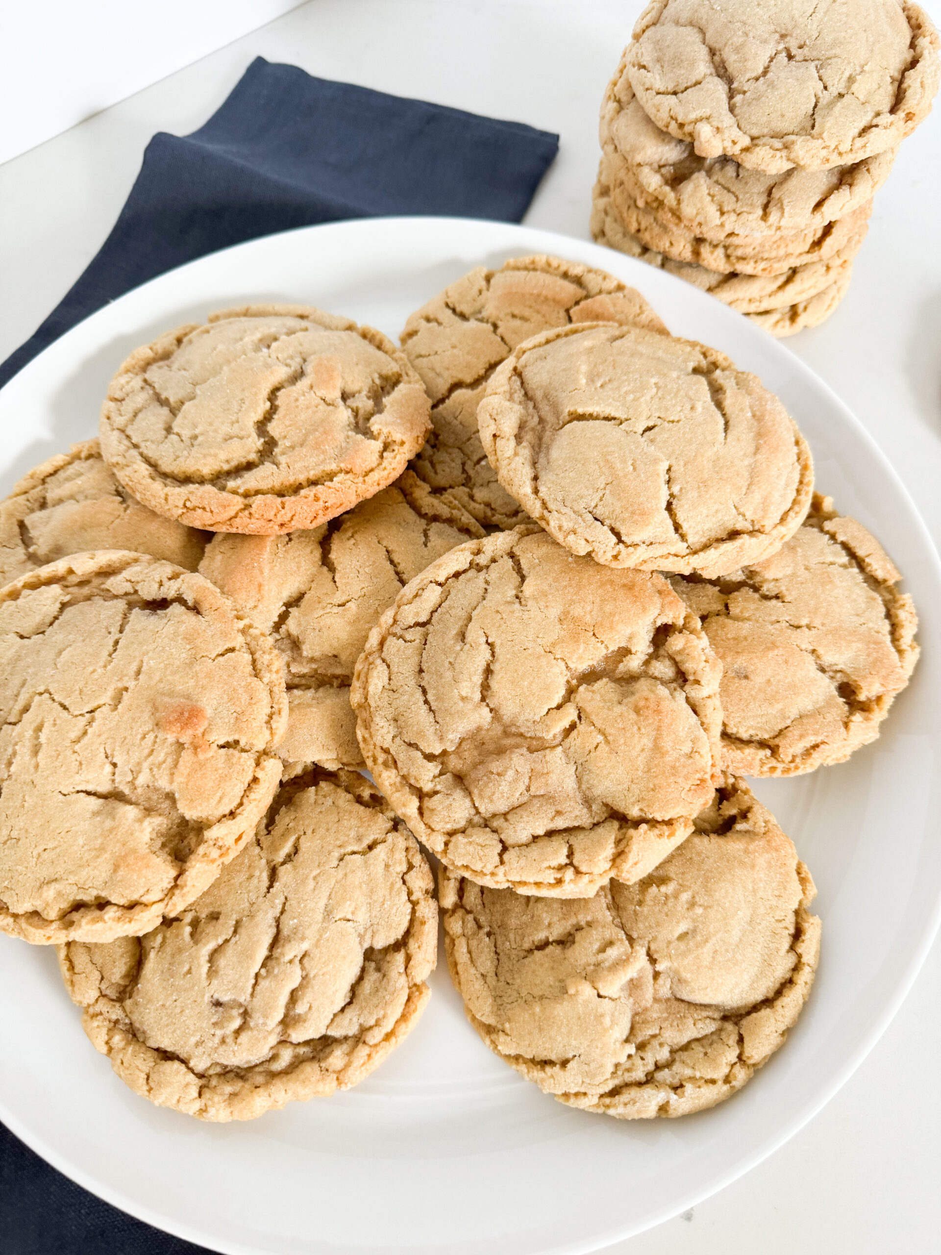 The Best Bakery Style Peanut Butter Cookies