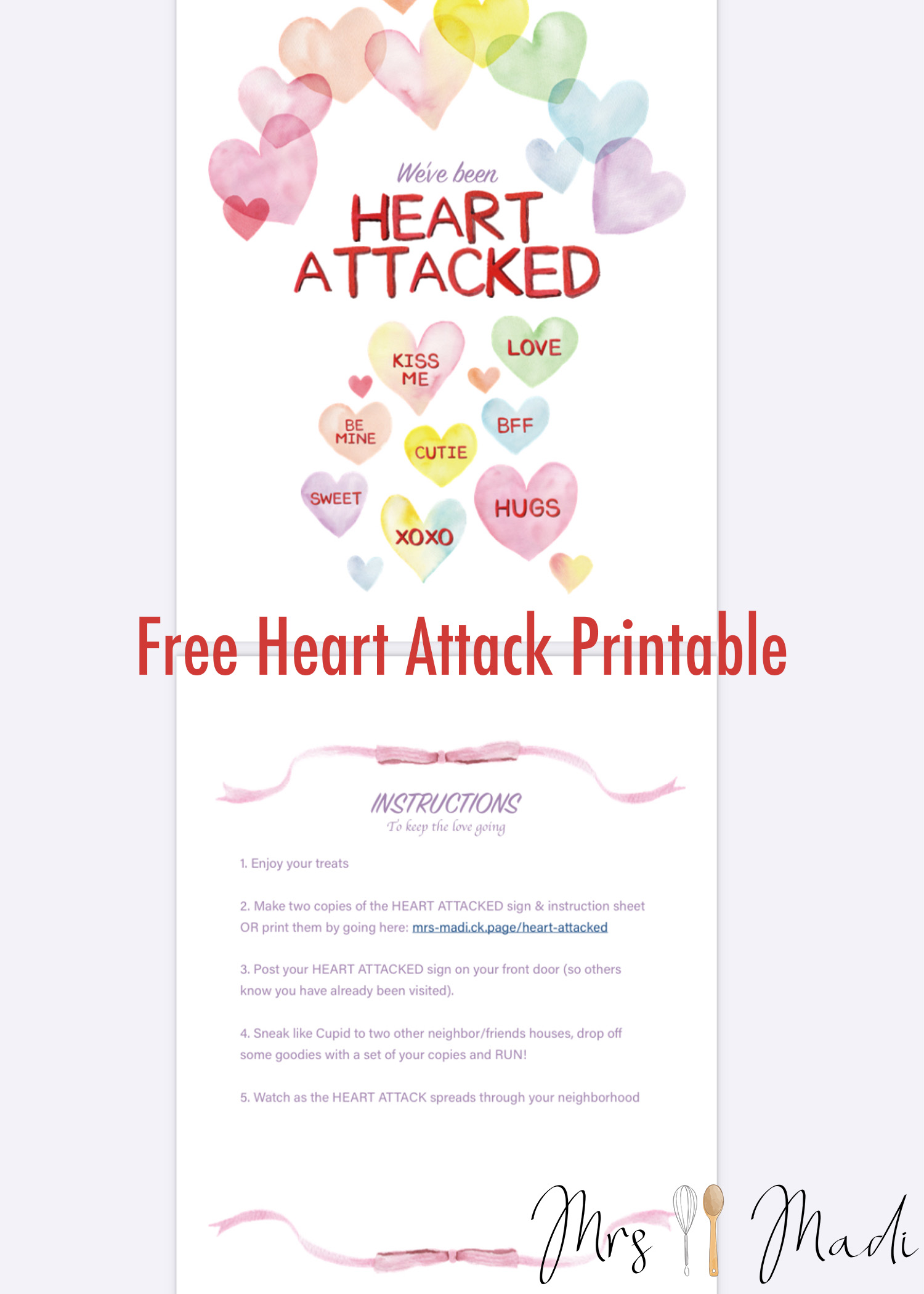 Free Heart Attack Printable
