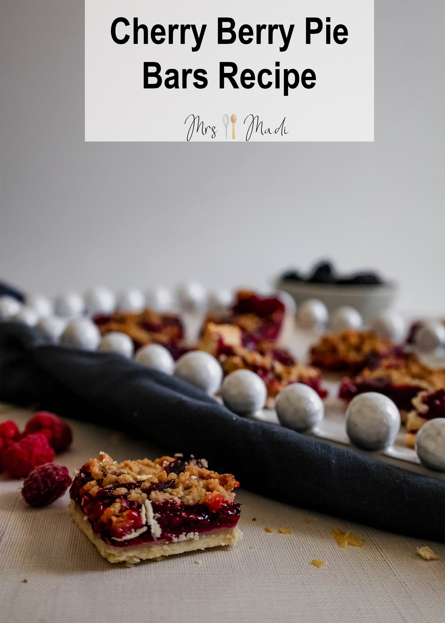 Cherry Berry Pie Bars Recipe