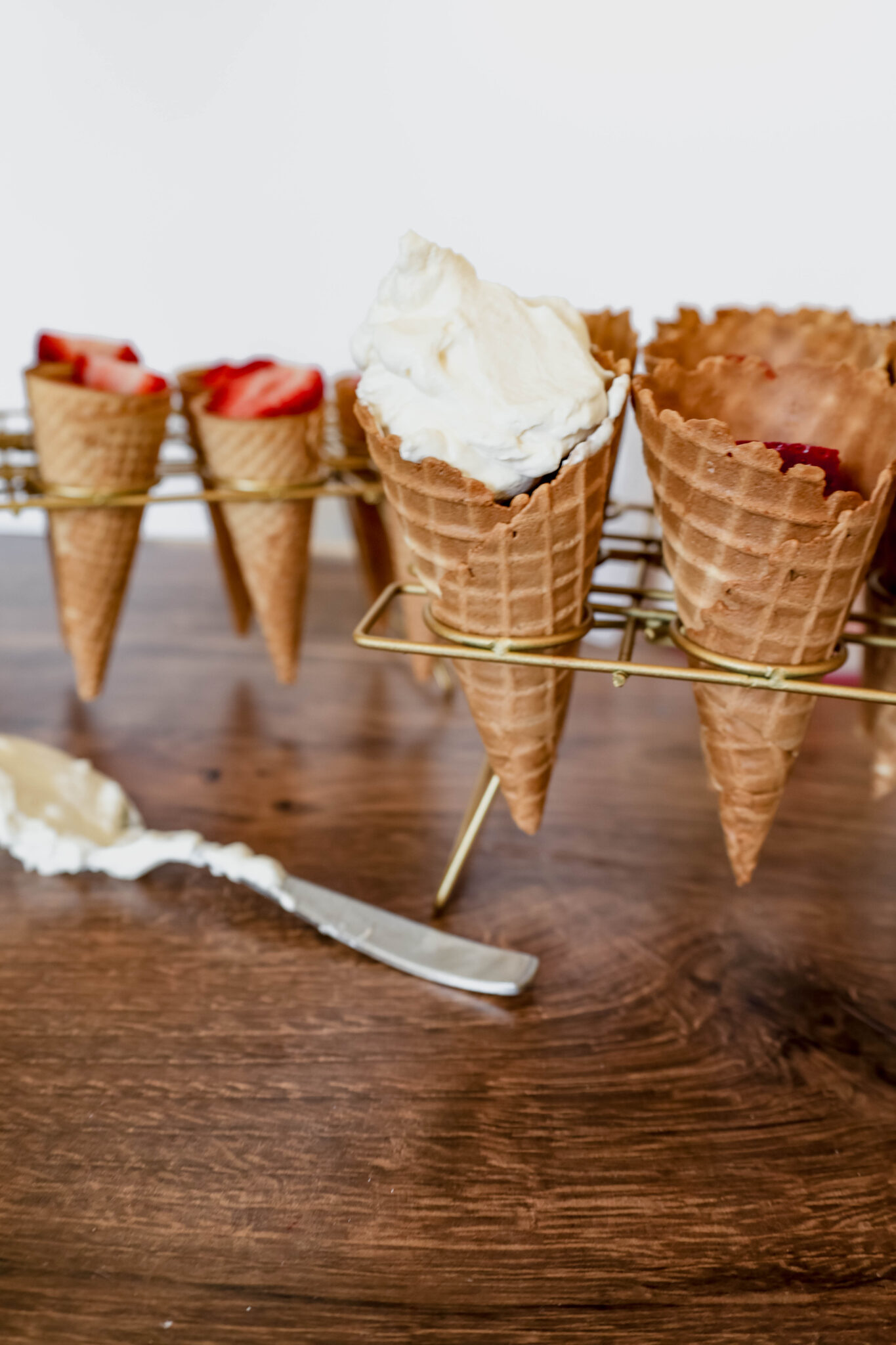 Waffle Cone Fruit Cups