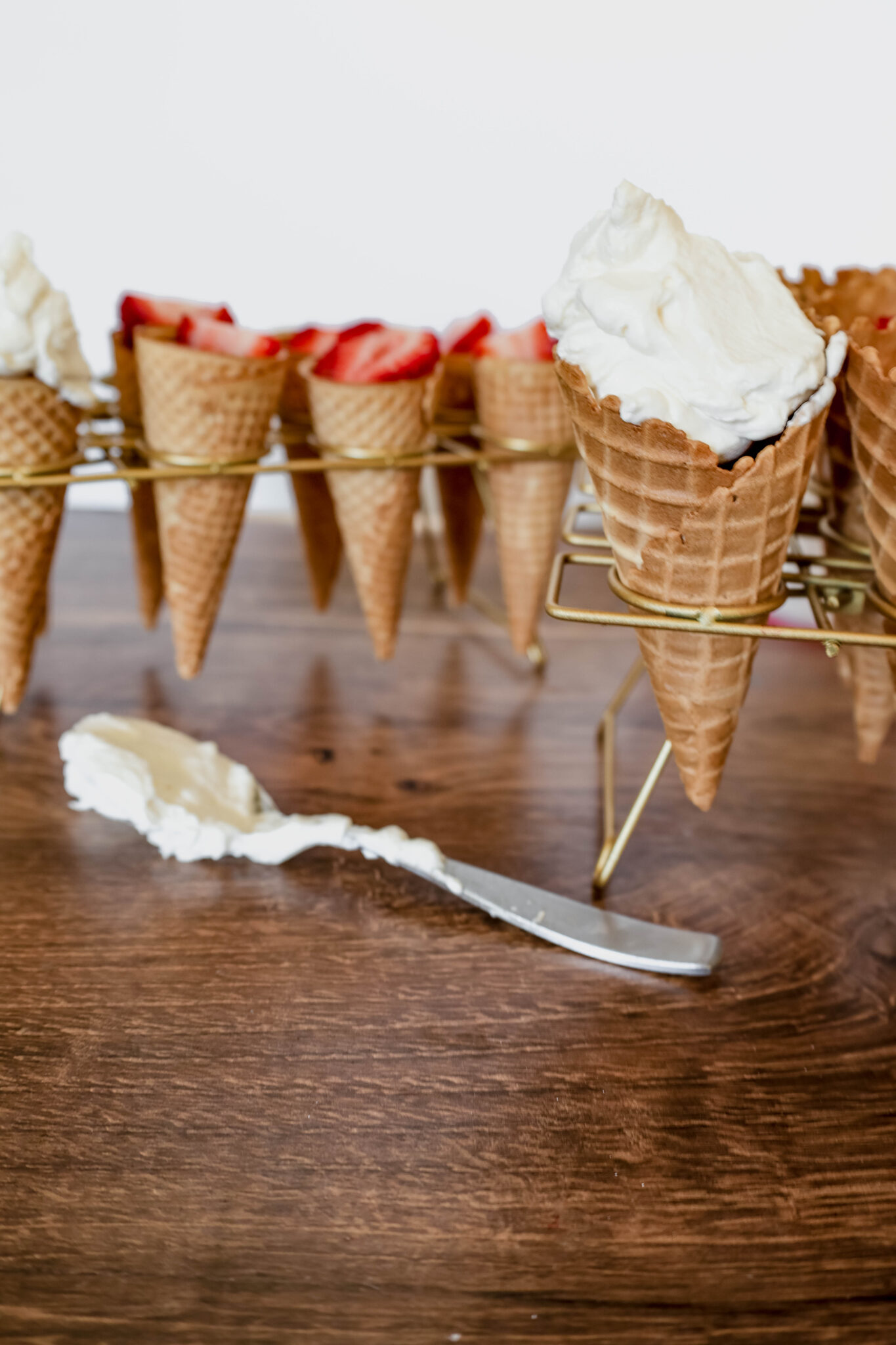 Waffle Cone Fruit Cups