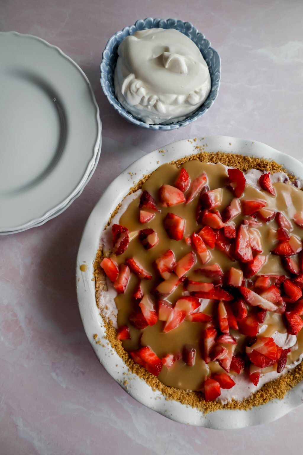 Easy Strawberry Ice Cream Pie Recipe - Mrs Madi