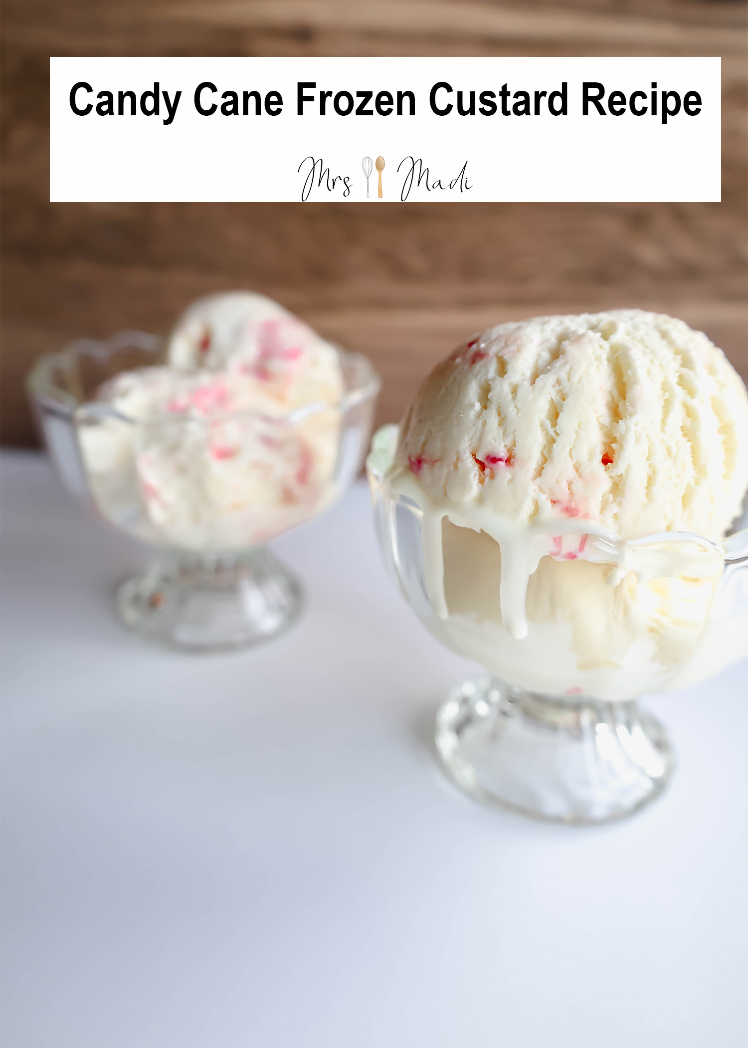 Candy Cane Frozen Custard Ice Cream Recipe