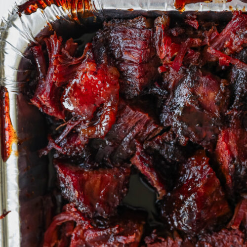 Smoked Brisket Burnt Ends with Sweet BBQ Glaze