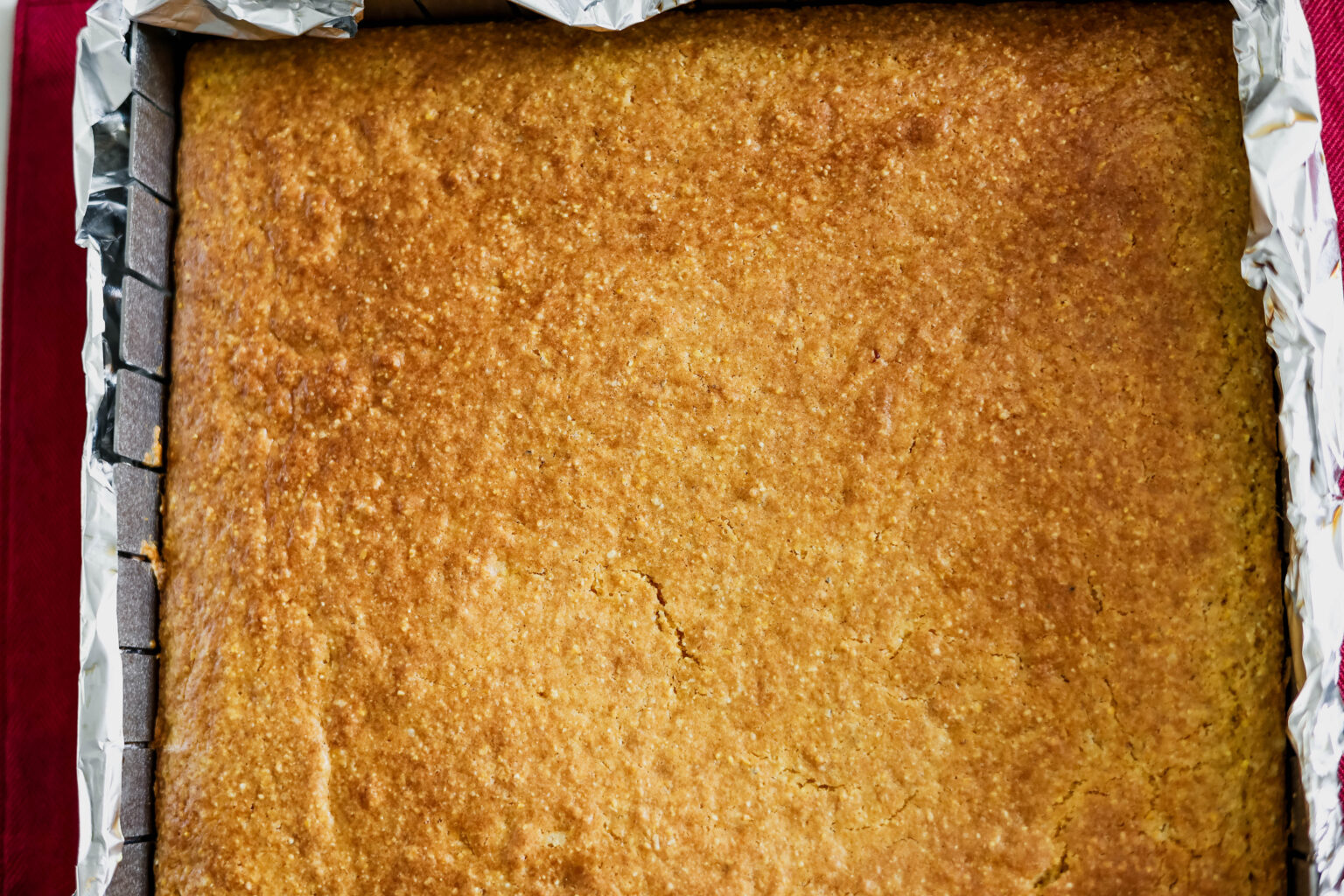 Golden Cornbread Topped with Honey